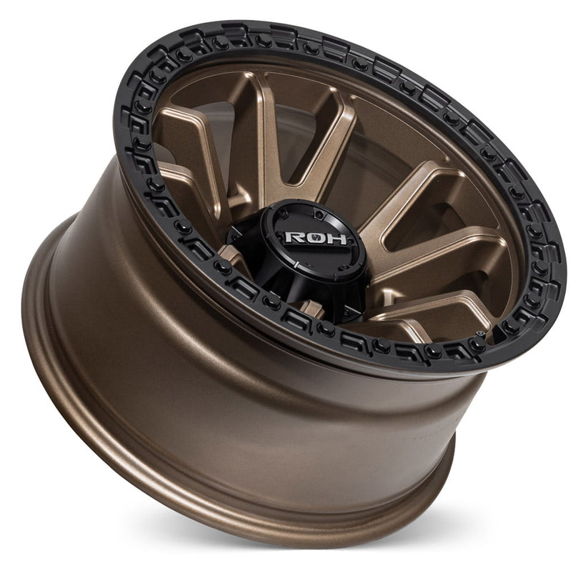 ROH RAID 5 Matt Bronze Black Lip and Bolts – Gas Wheels & Tyres